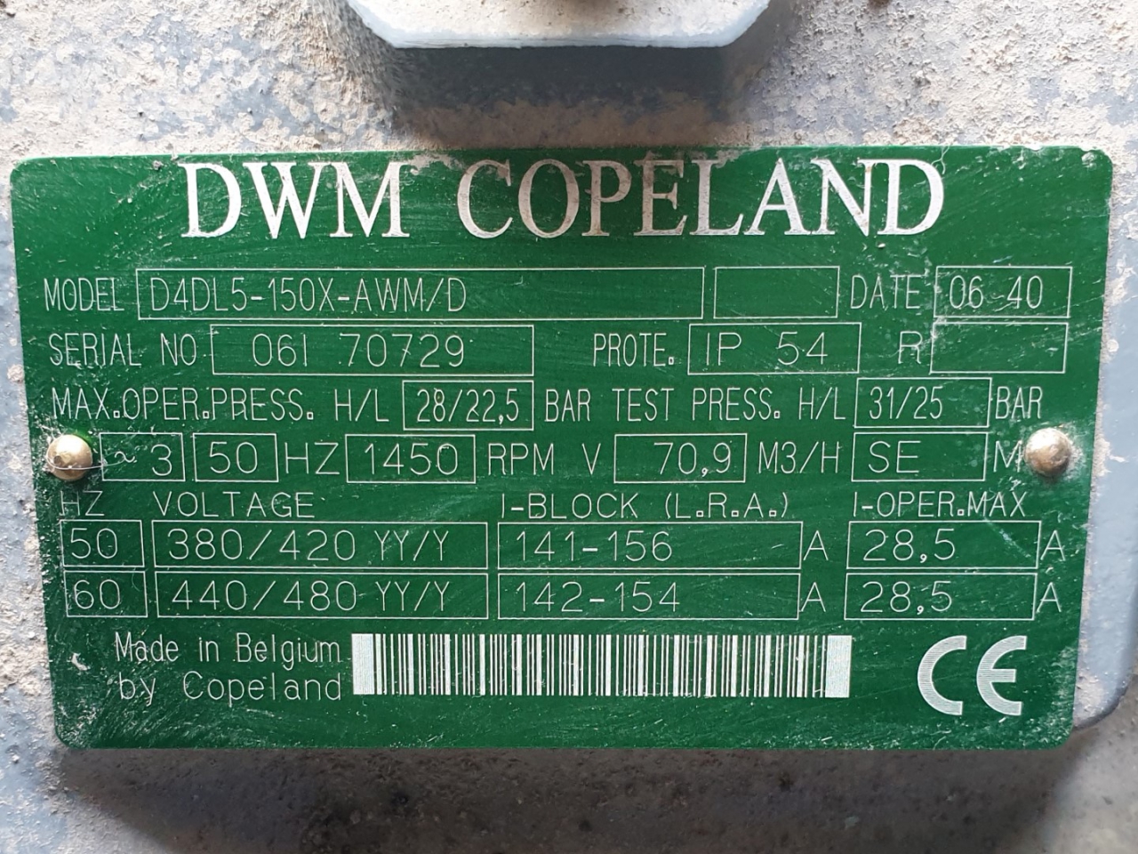 Used DWM D4DL5 150X AWM D HOS BV